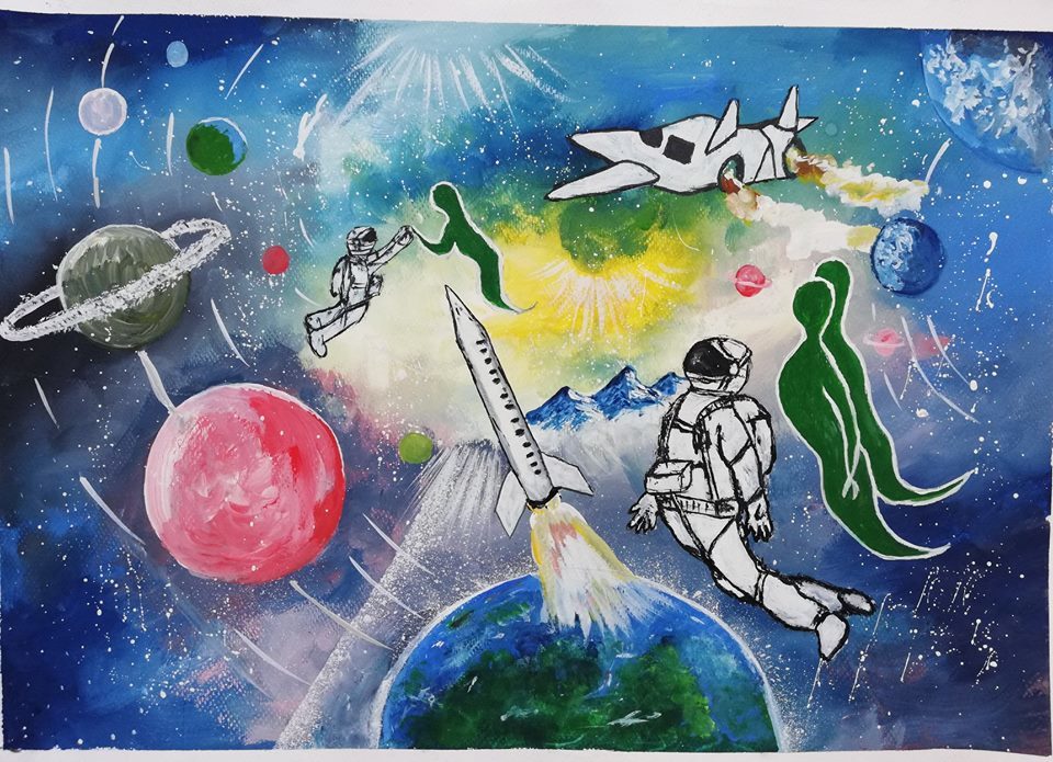 Shruti from Adhyayan Won the National Space Art Competition, 2018 ...